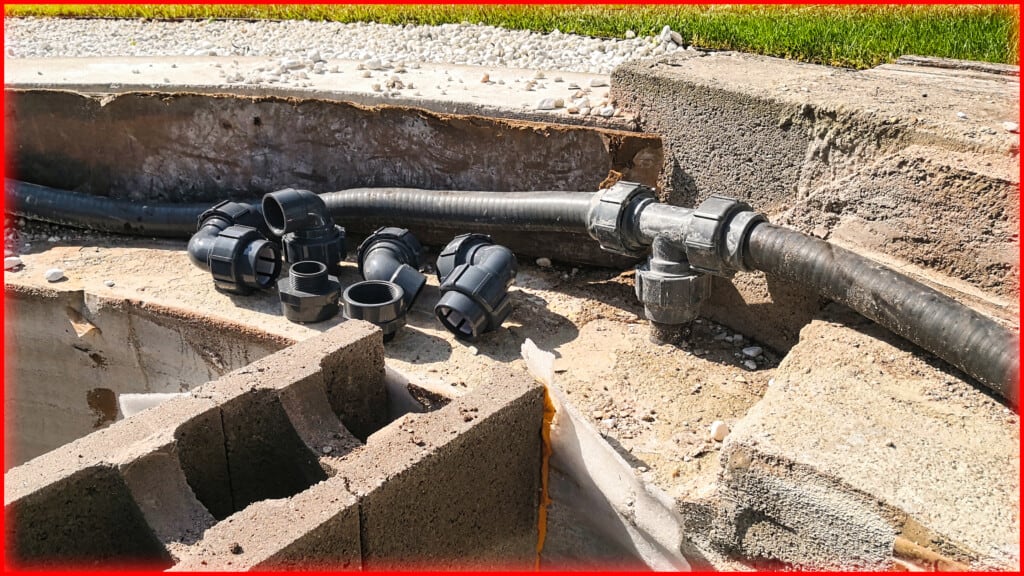 Pool - Rohre mit Einlaufdüsen und Skimmer richtig verbinden - commaik